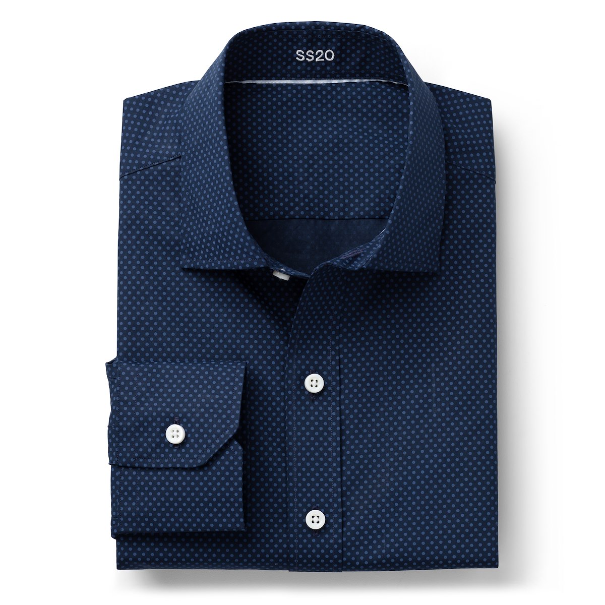 Deep Sea Blue Dot Print | J.Hilburn