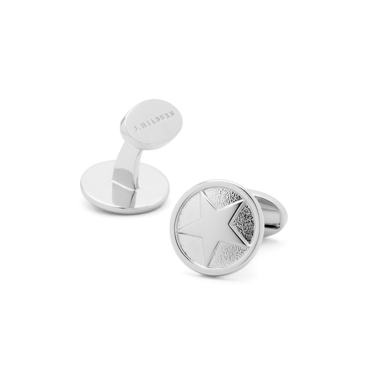 Texas Star Cufflinks - Silver | J.Hilburn