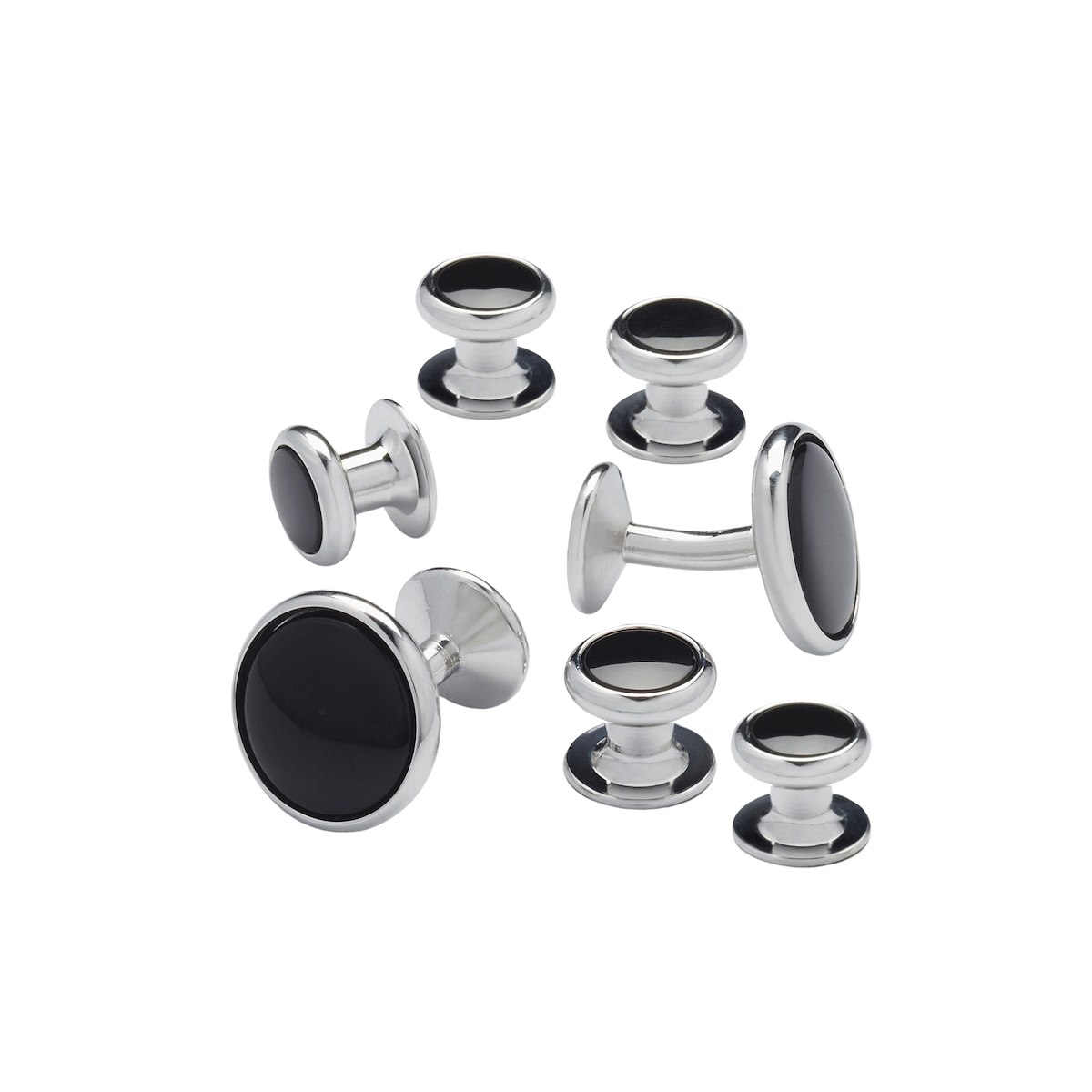 Classic Stud Set - Onyx | J.Hilburn