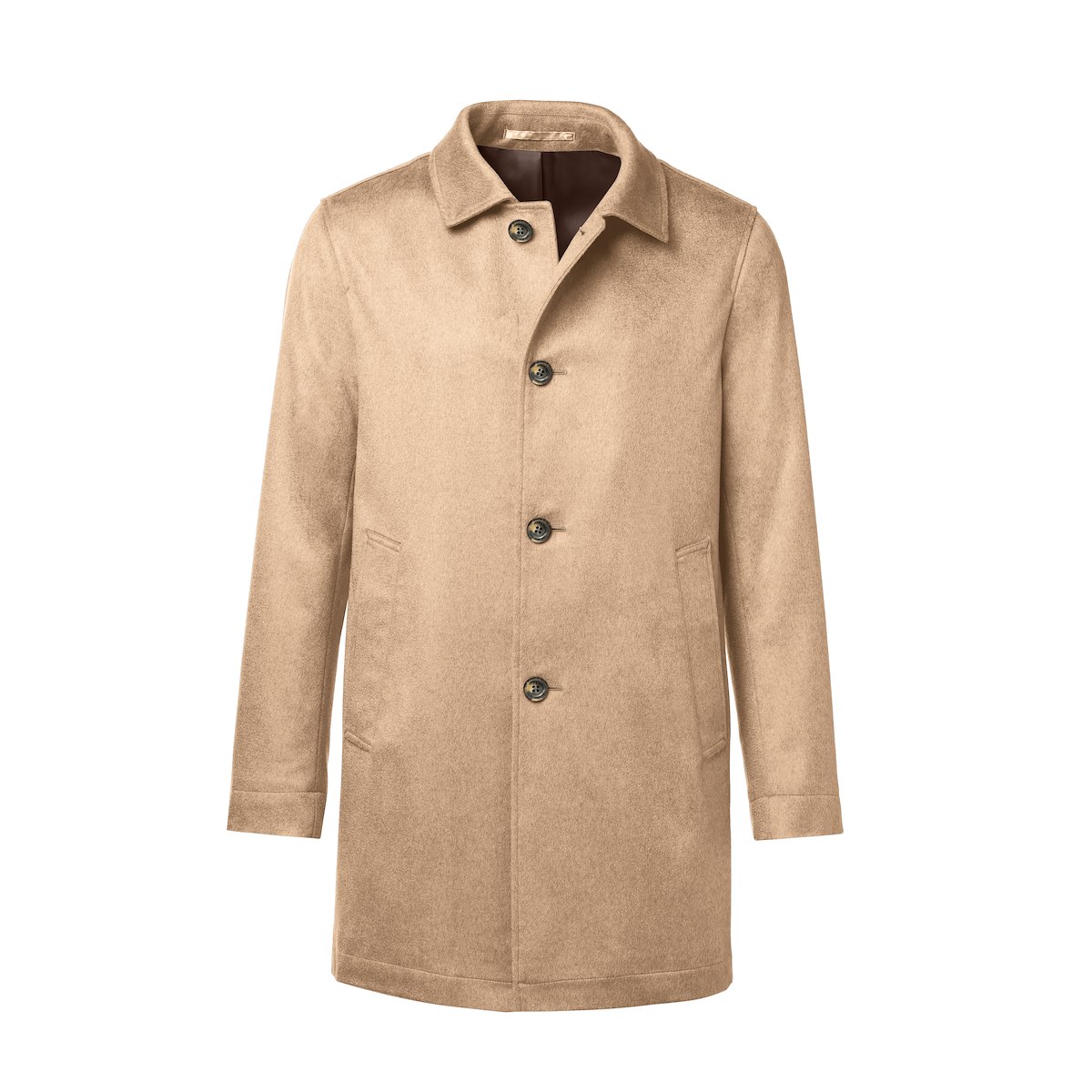 Camel Mélange Cashmere Mac | J.Hilburn