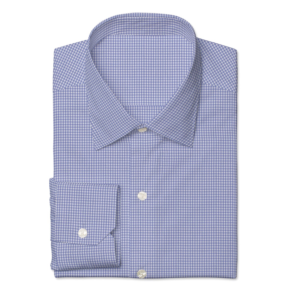 Light Blue Fine Houndstooth | J.Hilburn
