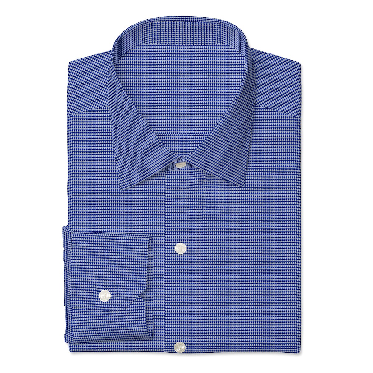 Navy Small Fancy Check | J.Hilburn