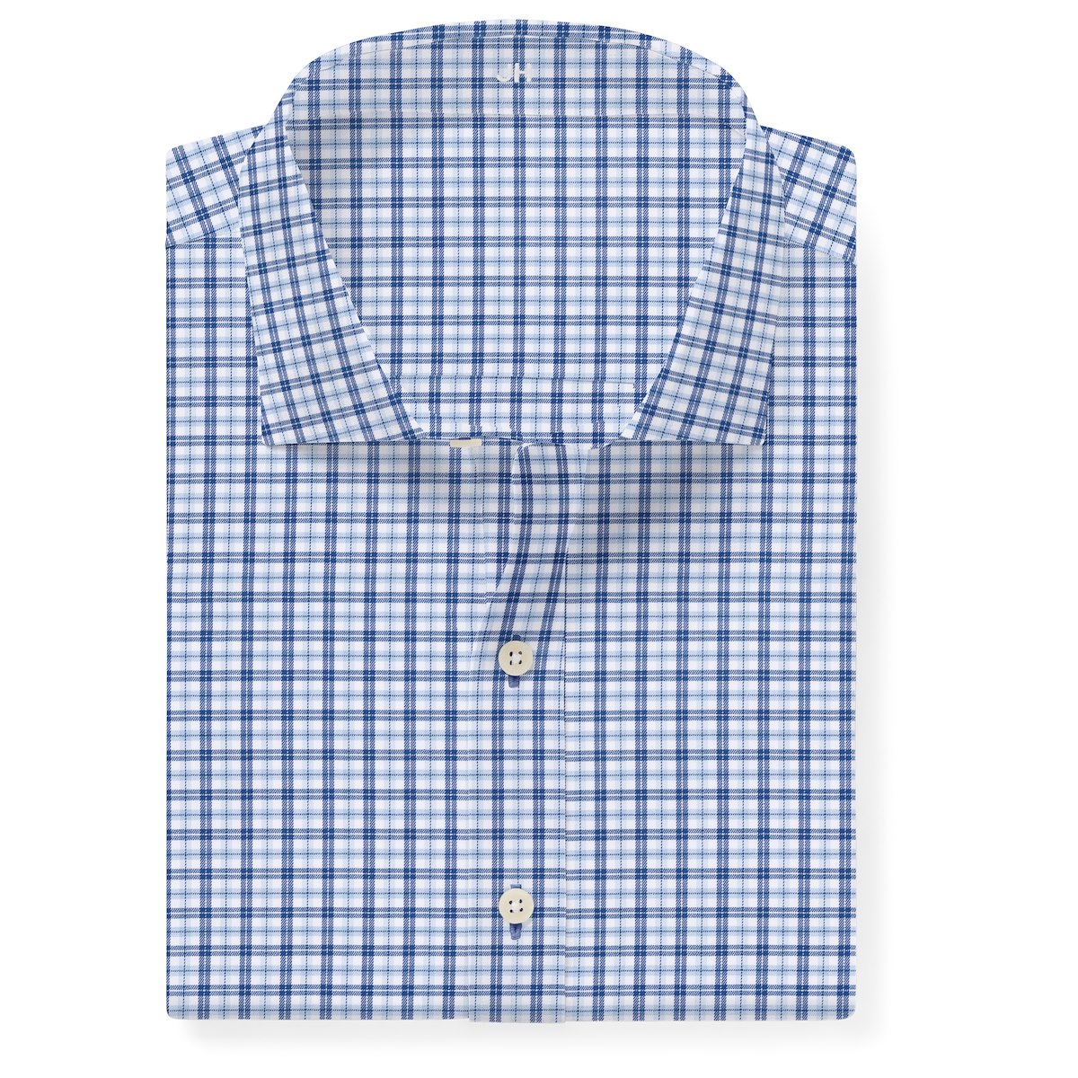 Navy and Light Blue Bold Check | J.Hilburn