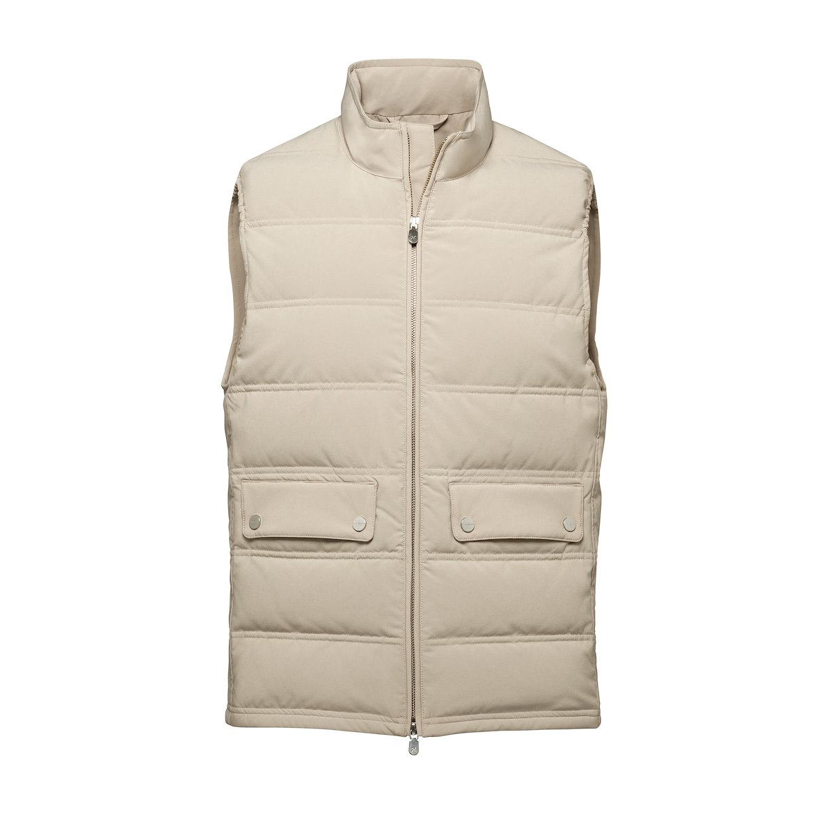 Khaki Performance Down Puffer Vest | J.Hilburn