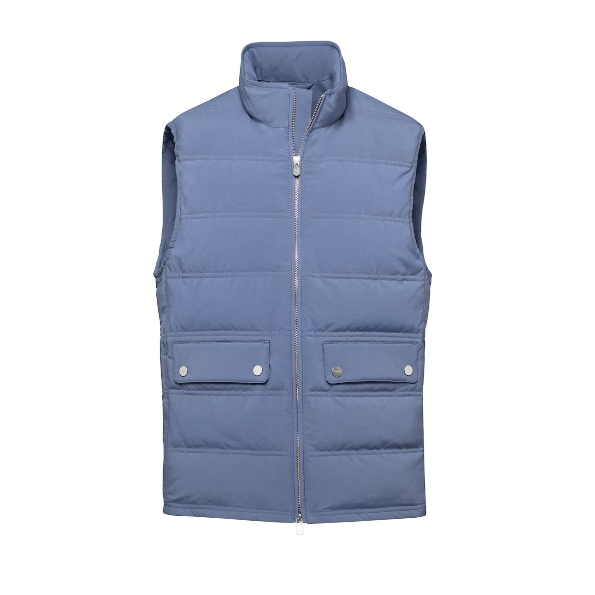 Mid Blue Performance Down Puffer Vest | J.Hilburn