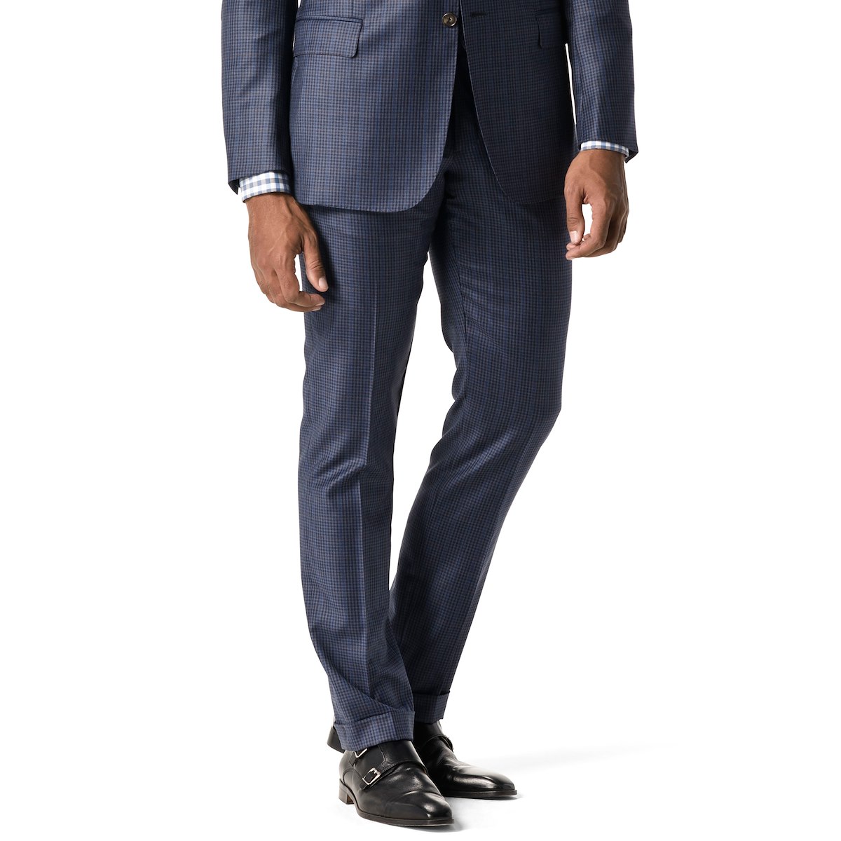 Blue Multi Mini Check | J.Hilburn