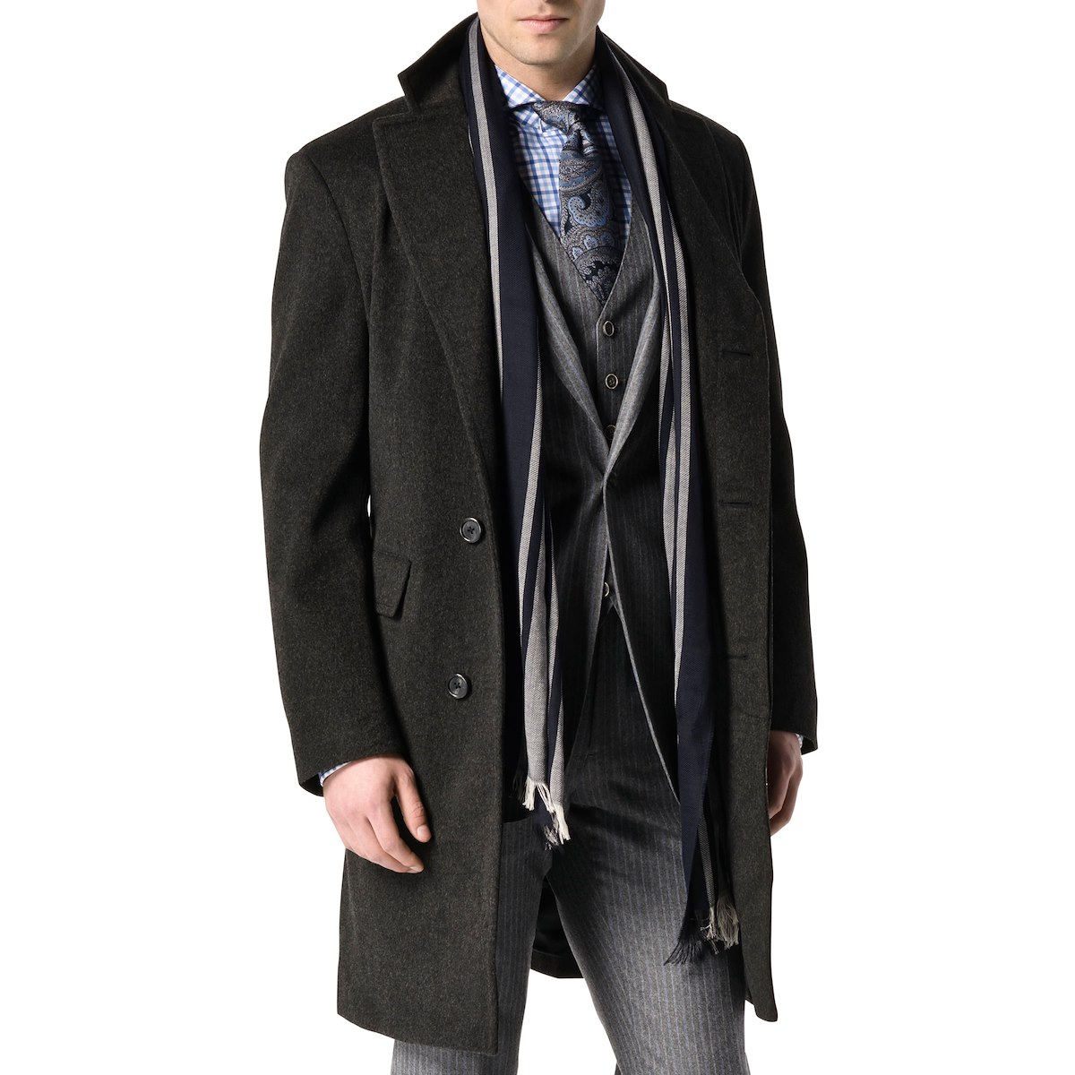 Northeastern Overcoat - Charcoal | J.Hilburn