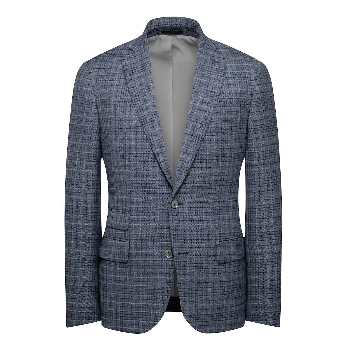 Multi Blue Tattersall Check | J.Hilburn