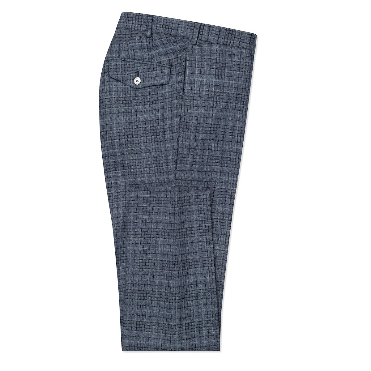 Multi Blue Tattersall Check | J.Hilburn