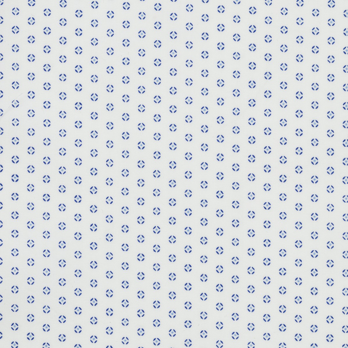 White Blue Modern Floral Print | J.Hilburn