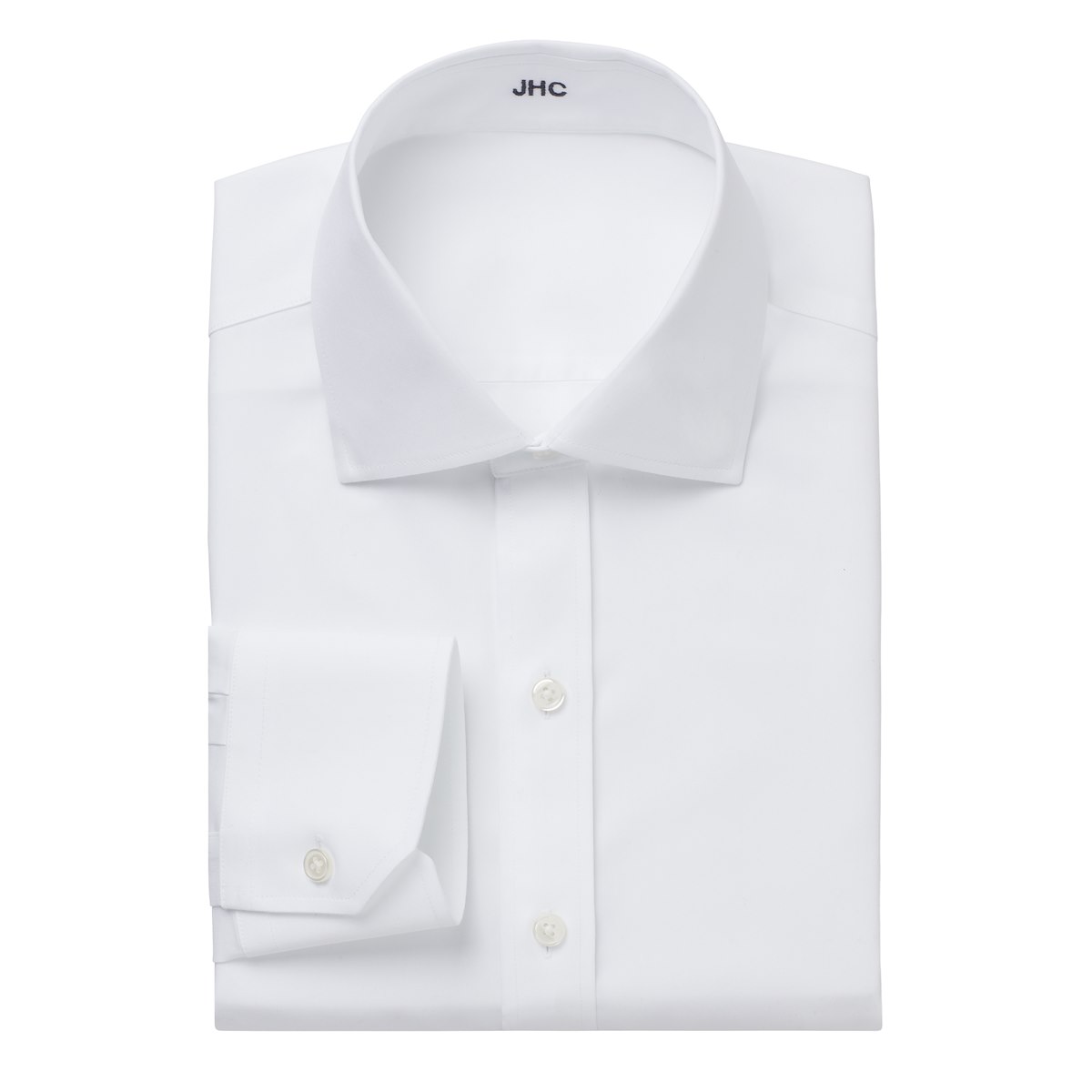 Non-Iron White Pinpoint Solid | J.Hilburn