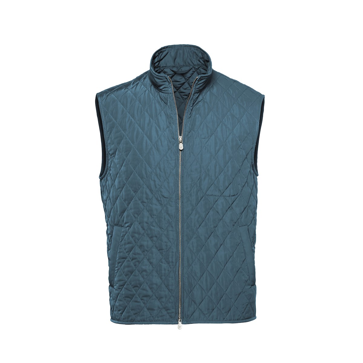 Steel Blue Tech Quilted Vest | J.Hilburn