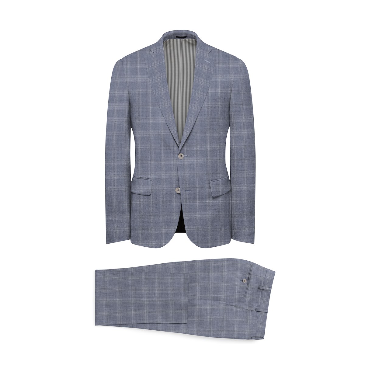 Bluebonnet Blue with Cream Texture | J.Hilburn
