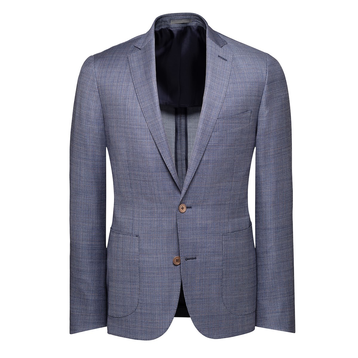 Blue and Natural Hopsack | J.Hilburn