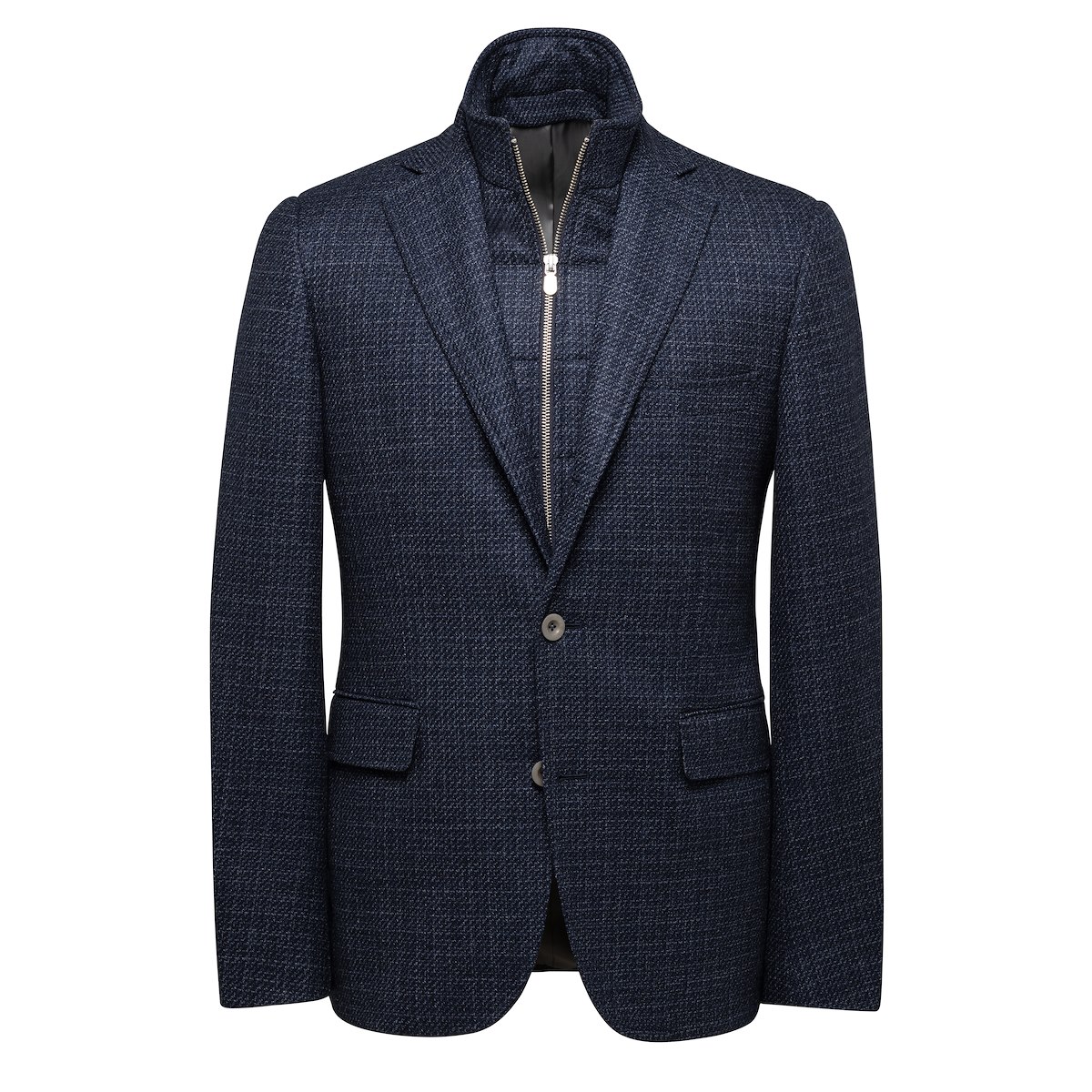 Blue on Blue Tweed Effect | J.Hilburn
