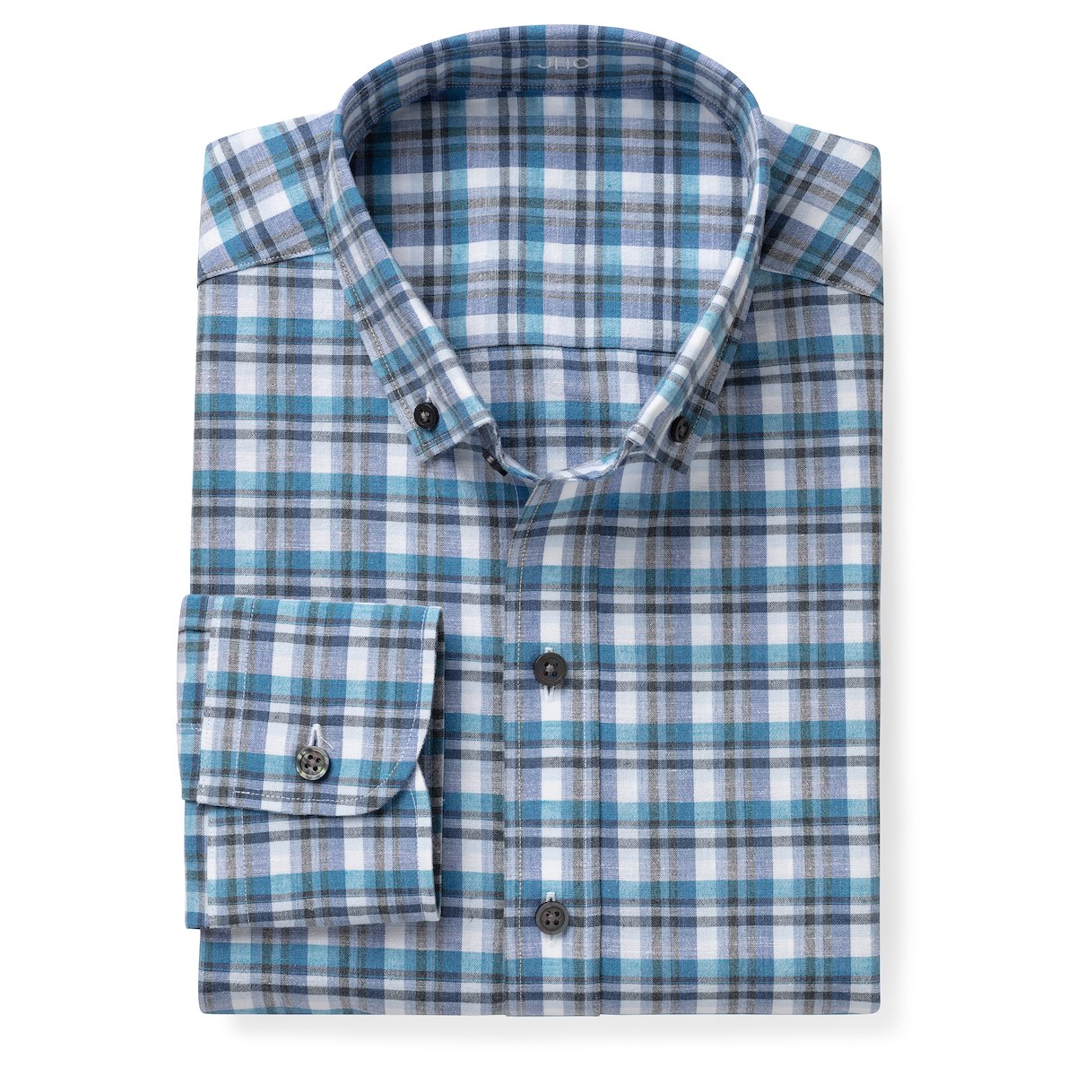 Turquoise and Blue Plaid | J.Hilburn