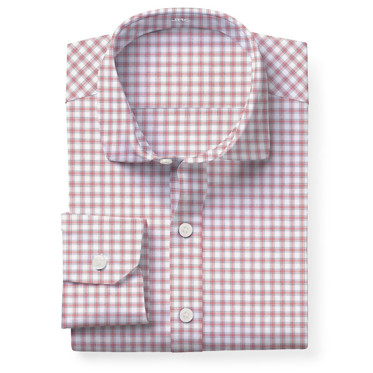 Soft Red and Light Blue Check | J.Hilburn