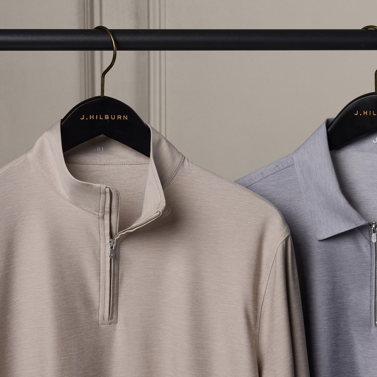 Italian Tech Zip Neck Knits | J.Hilburn