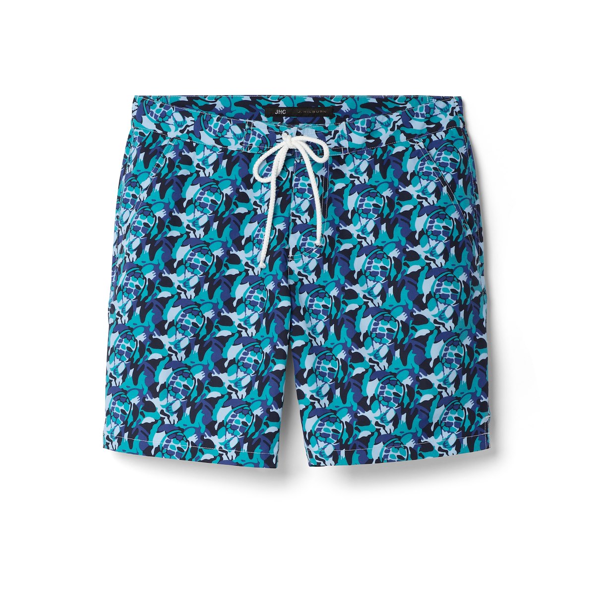 Blue Multi Camo Swim Trunk | J.Hilburn