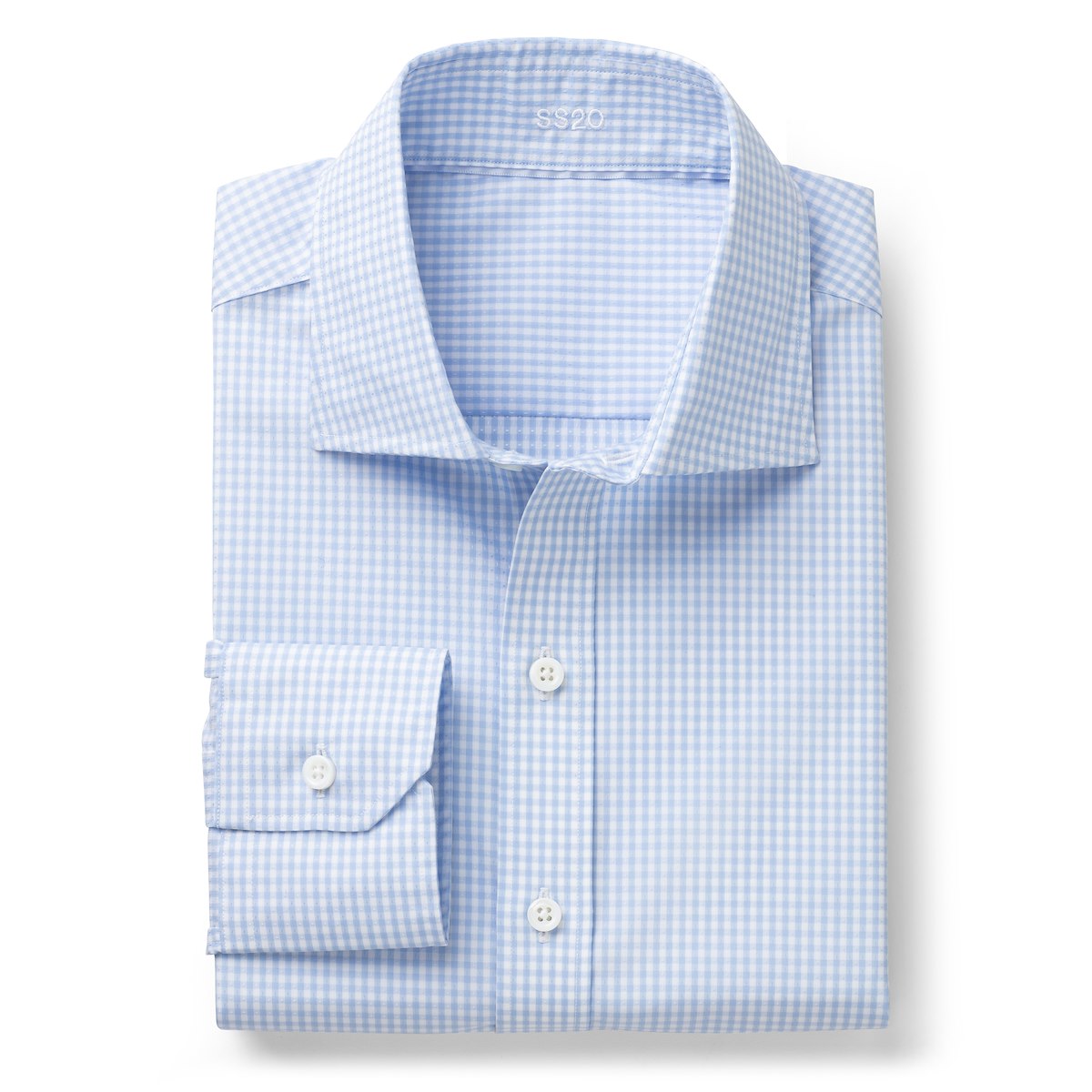 Blue/White Dobby Gingham | J.Hilburn