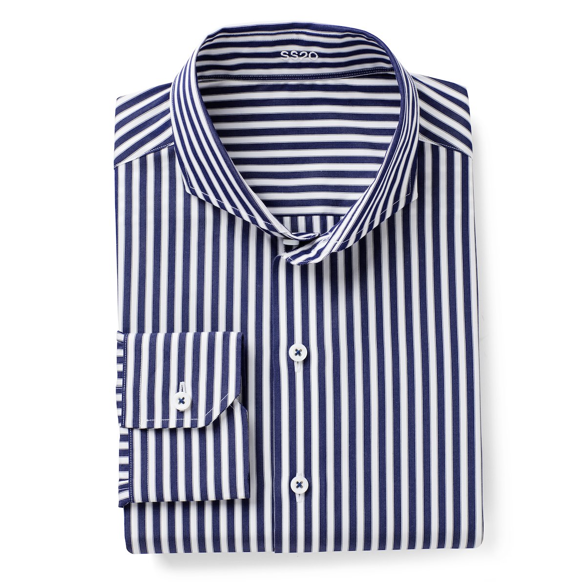 Deep Sea Blue/White Bold Stripe | J.Hilburn