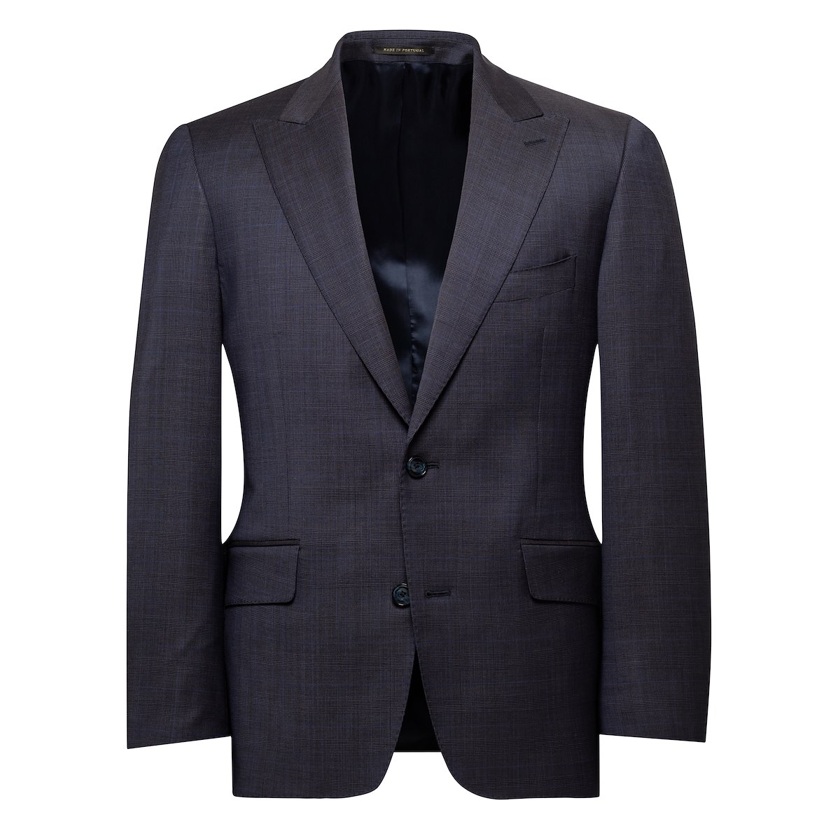 Deep Navy Estrato Glen Plaid | J.Hilburn