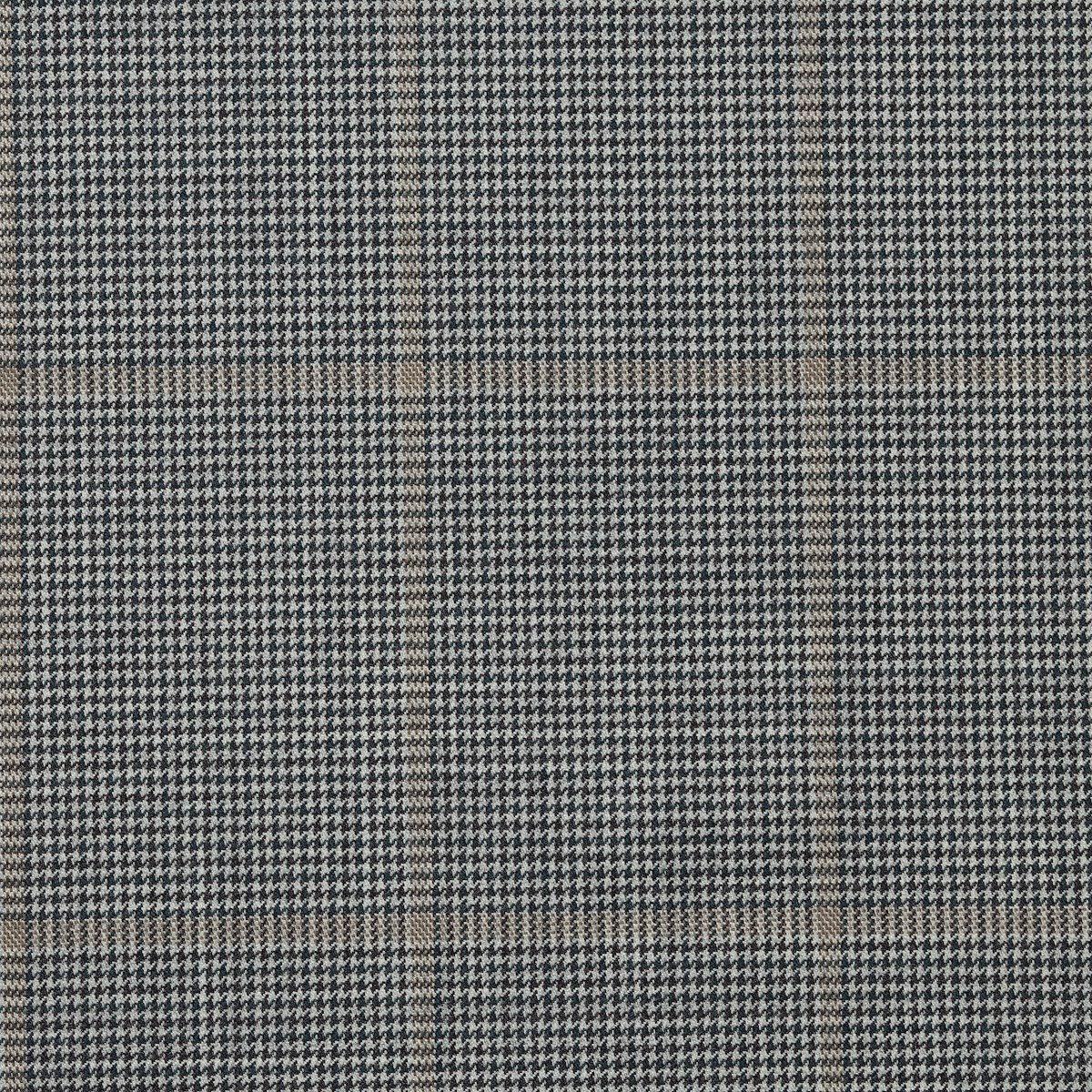 Ivory and Black Revenge Houndstooth Plaid | J.Hilburn