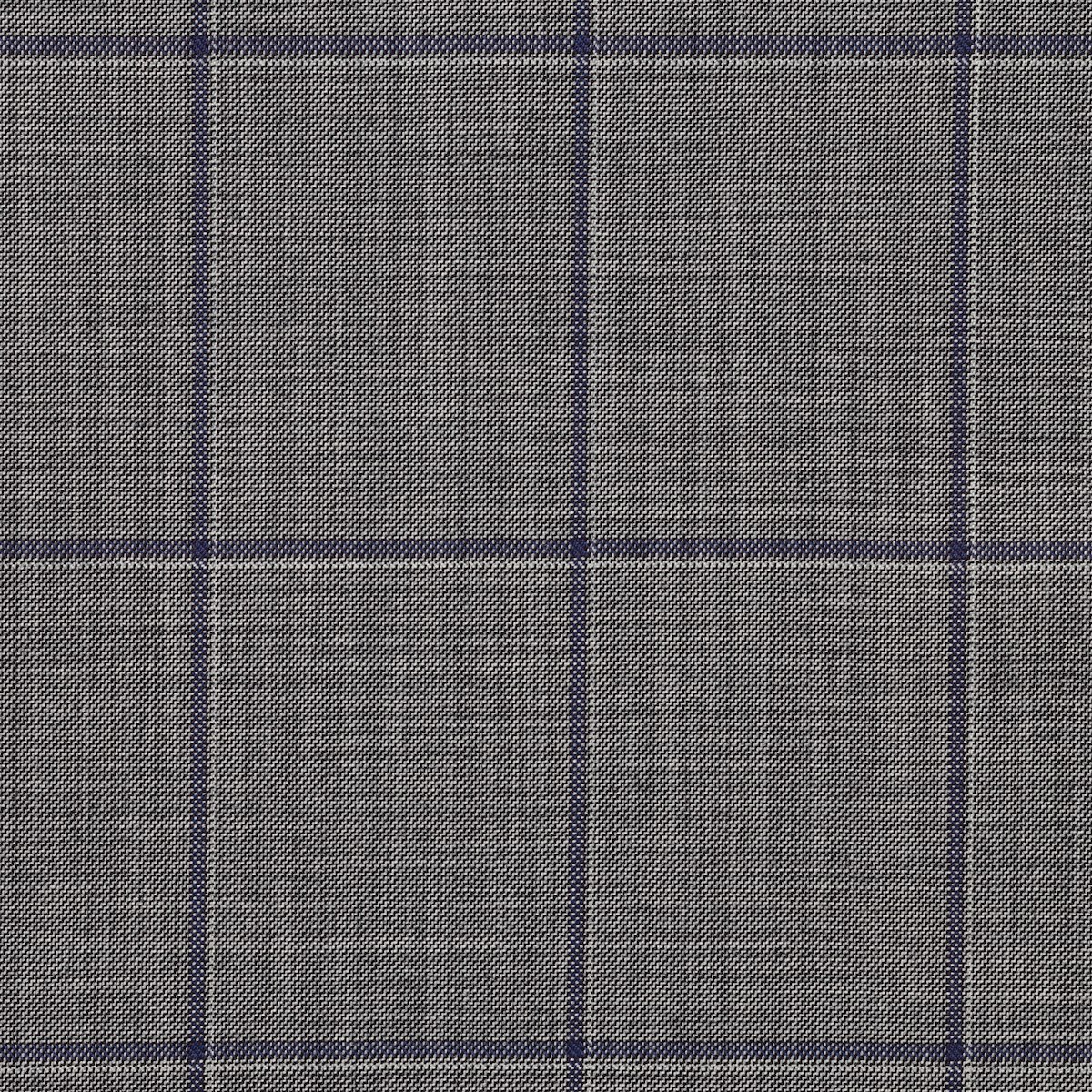 Sharkskin Grey with Navy Windowpane | J.Hilburn